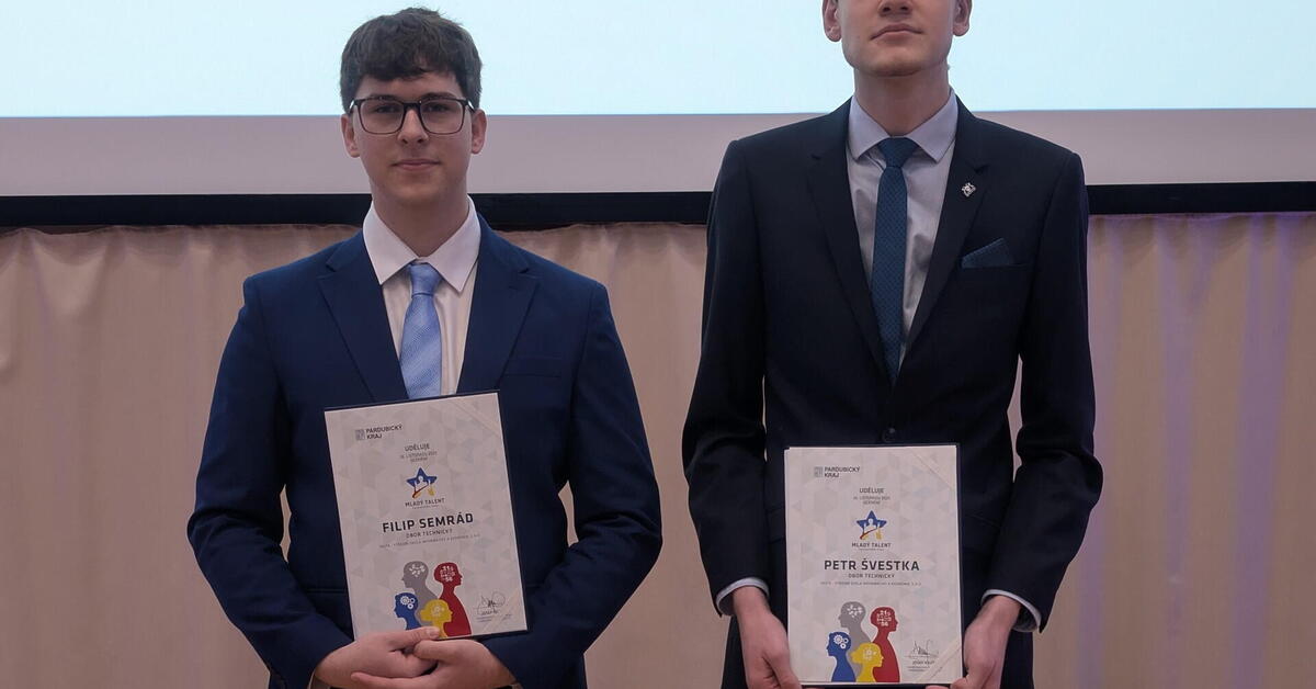 Mladý talent Pardubického kraje pro rok 2024-25 získali Petr Švestka a ...